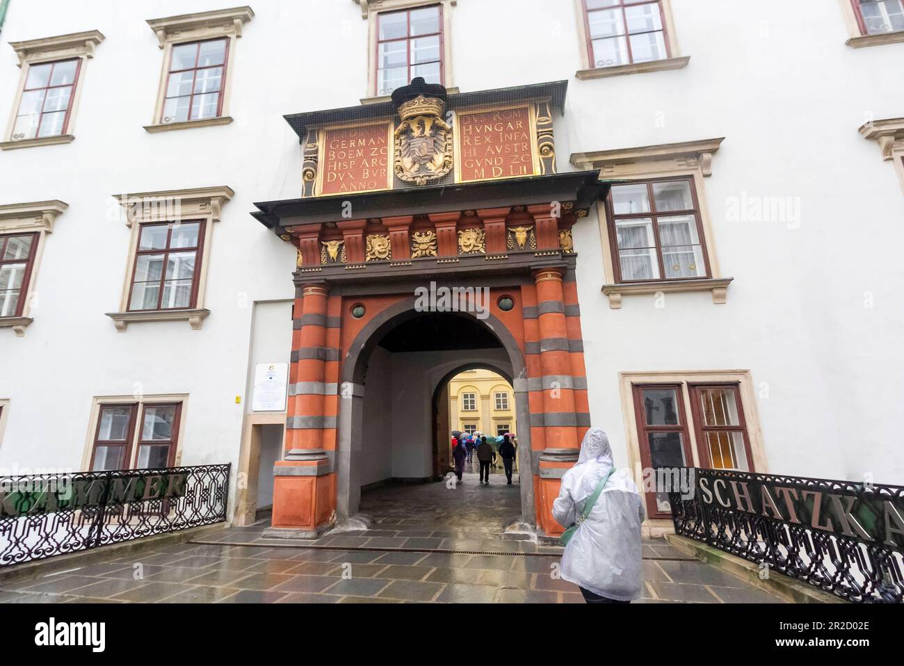 VIENNA, AUSTRIA - MAY 2023: Swiss gate of the old Hofburg in Vienna ...