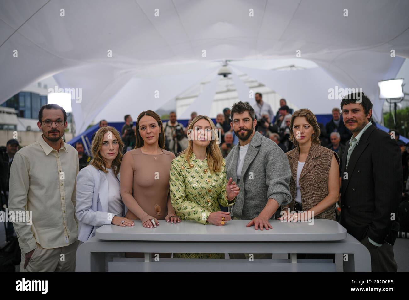 Francis-William Rheaume, from left, Nancy Grant, director Monia Chokri, Magalie Lepine Blondeau ...