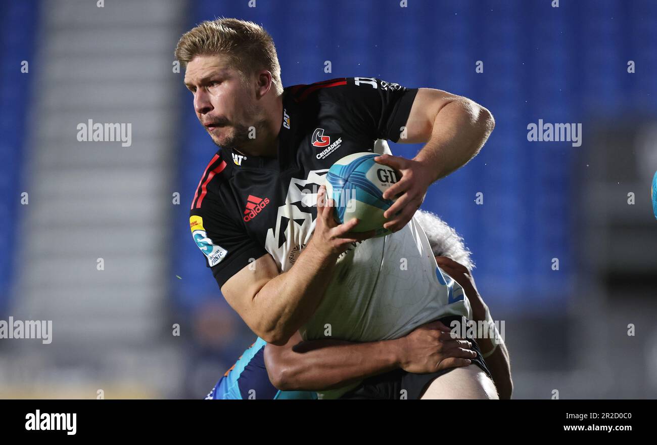 Jack Goodhue of The Crusaders during the Super Rugby Pacific Round 13 ...
