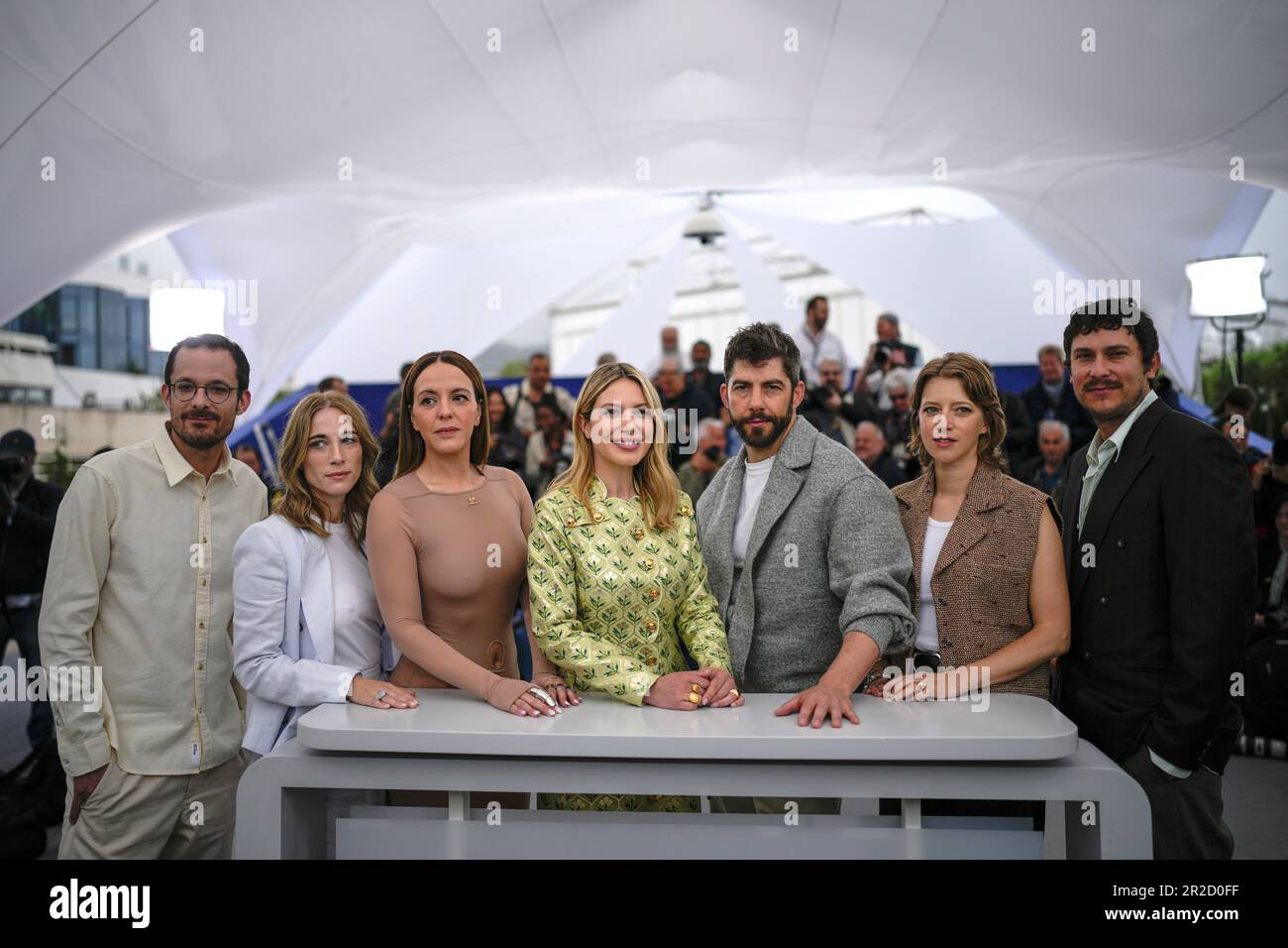 EDS NOTE: NUDITY - Francis-William Rheaume, from left, Nancy Grant, director Monia Chokri ...