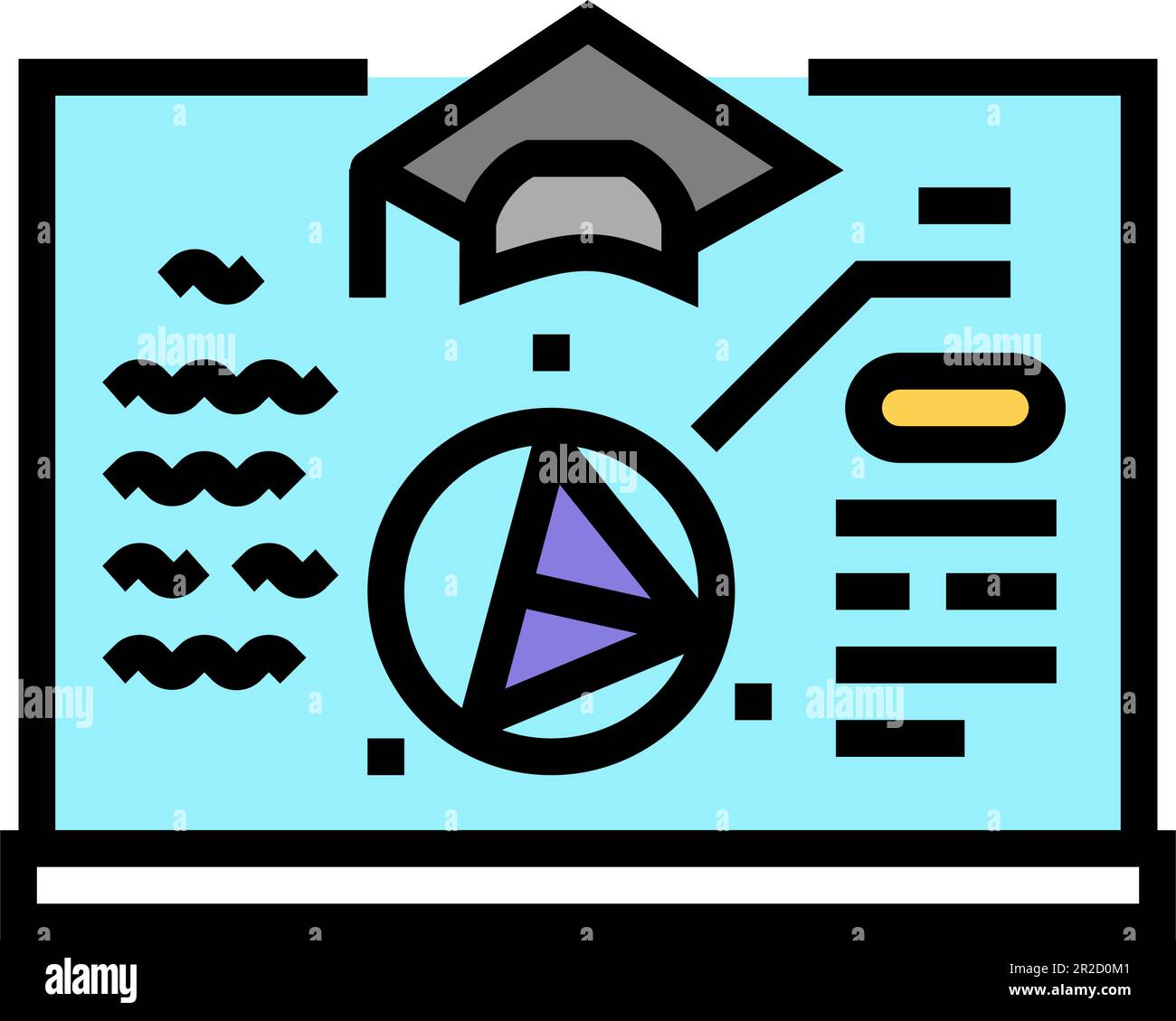 study math science education color icon vector illustration Stock ...