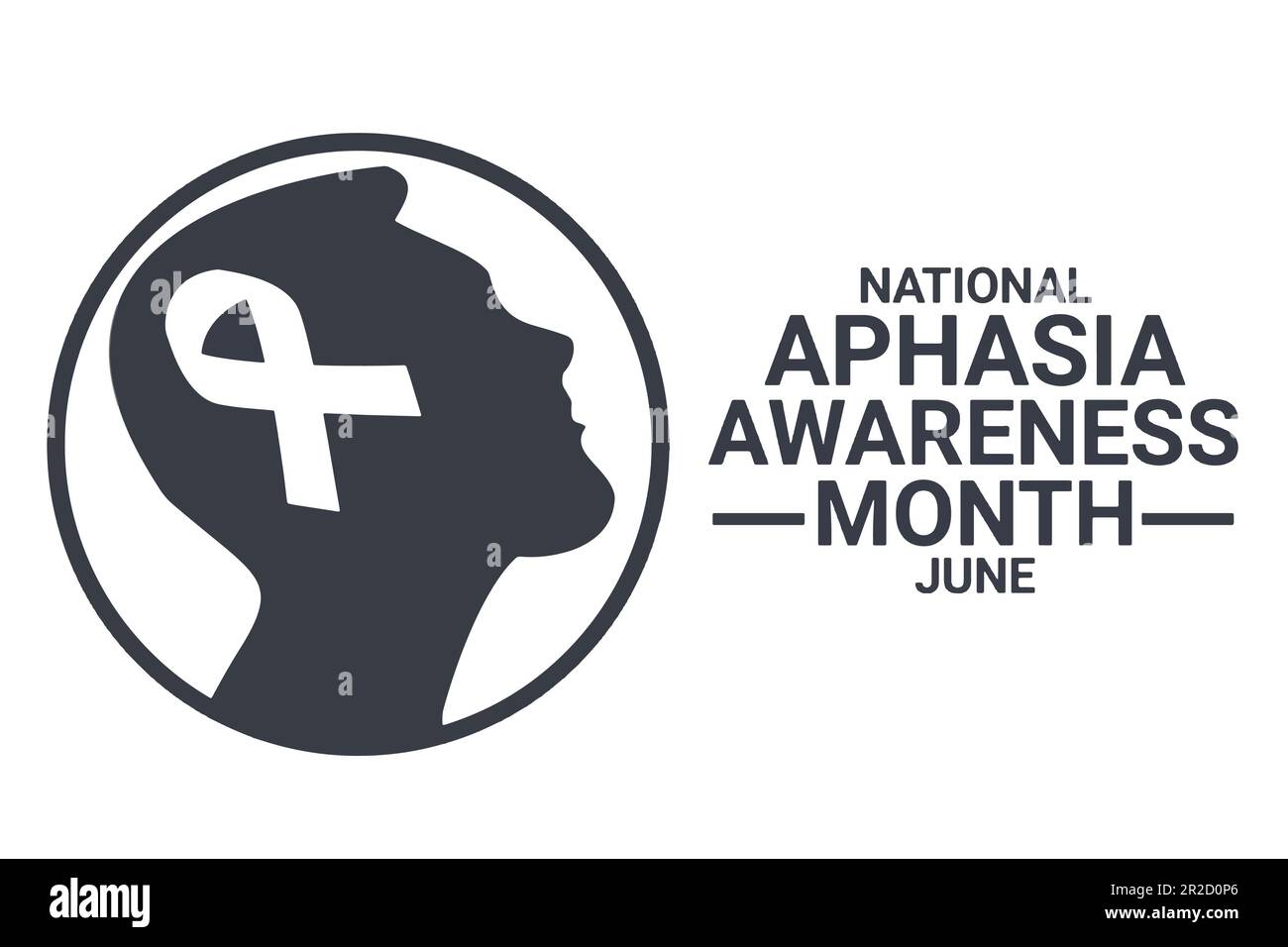 National Aphasia Awareness Month June vector illustration. Holiday ...