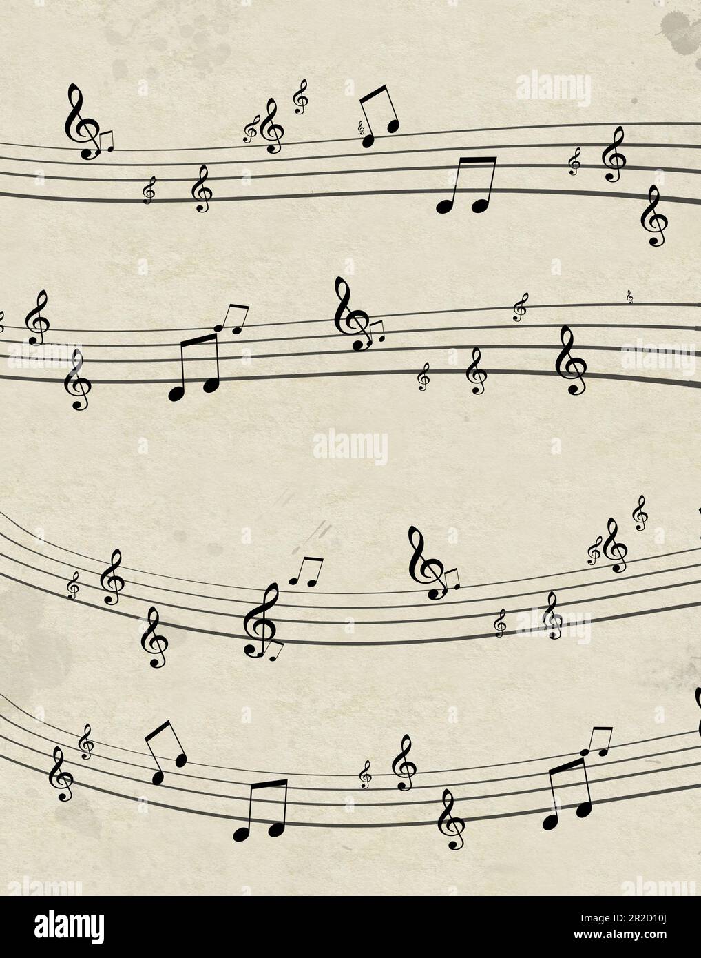 old pattern music notes paper, melody on the old textured paper for ...