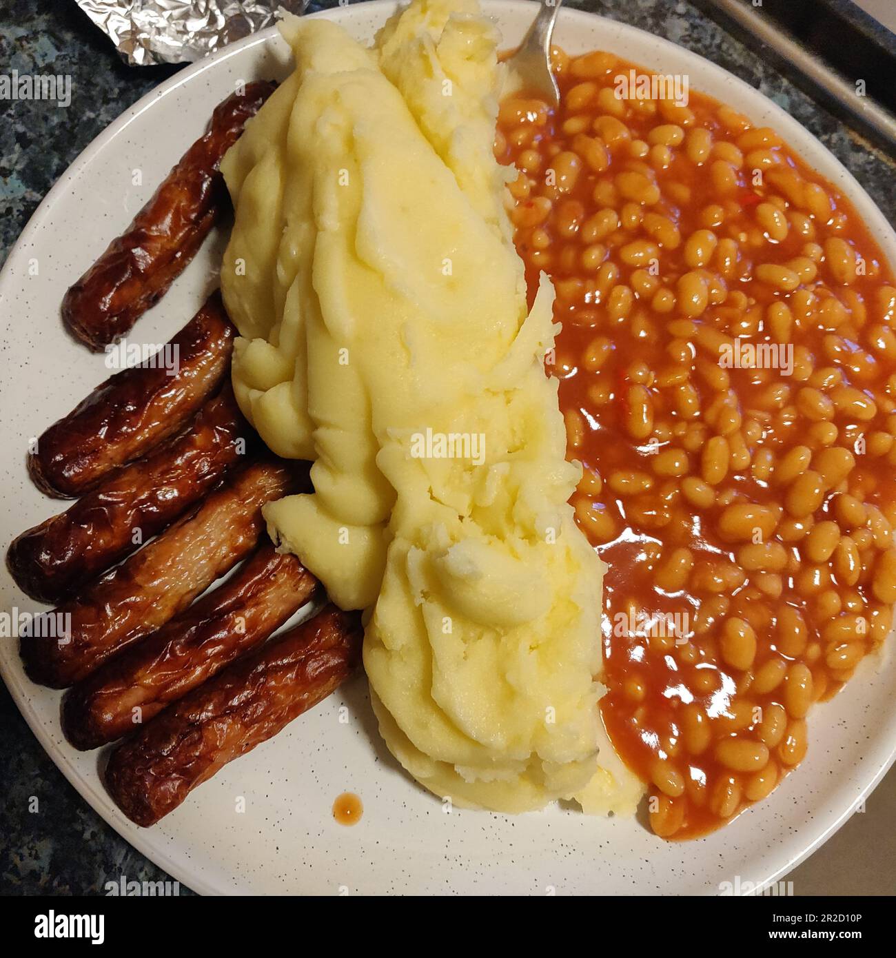Bangers and Mash Stock Photo - Alamy