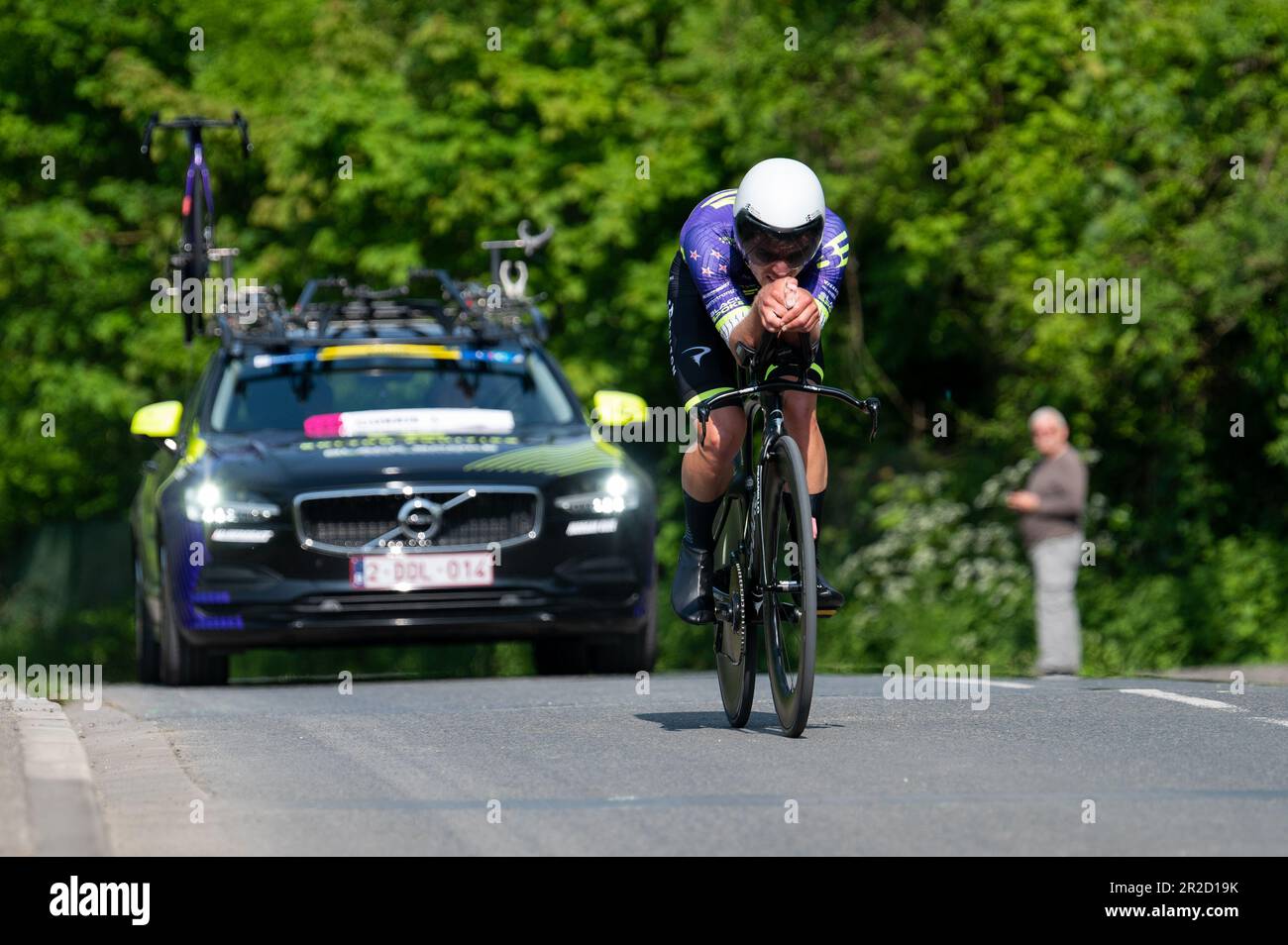 Logan Currie in the time trial at the 4 Jours de Dunkerque GP des ...