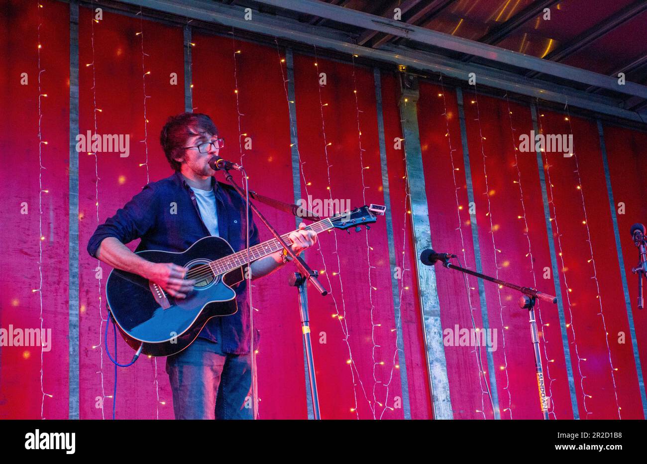 Solo artist Jack Songer performing at the the 2016 Stradisphere music ...