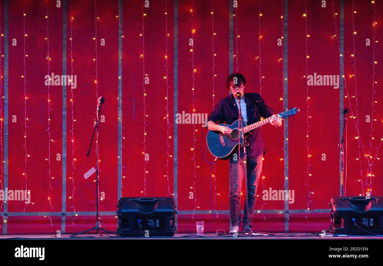 Solo artist Jack Songer performing at the the 2016 Stradisphere music ...