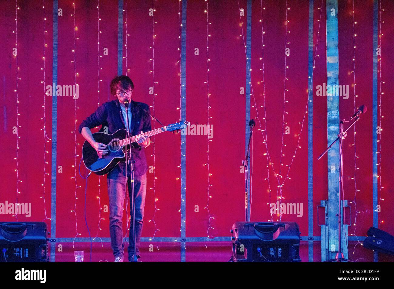 Solo artist Jack Songer performing at the the 2016 Stradisphere music ...