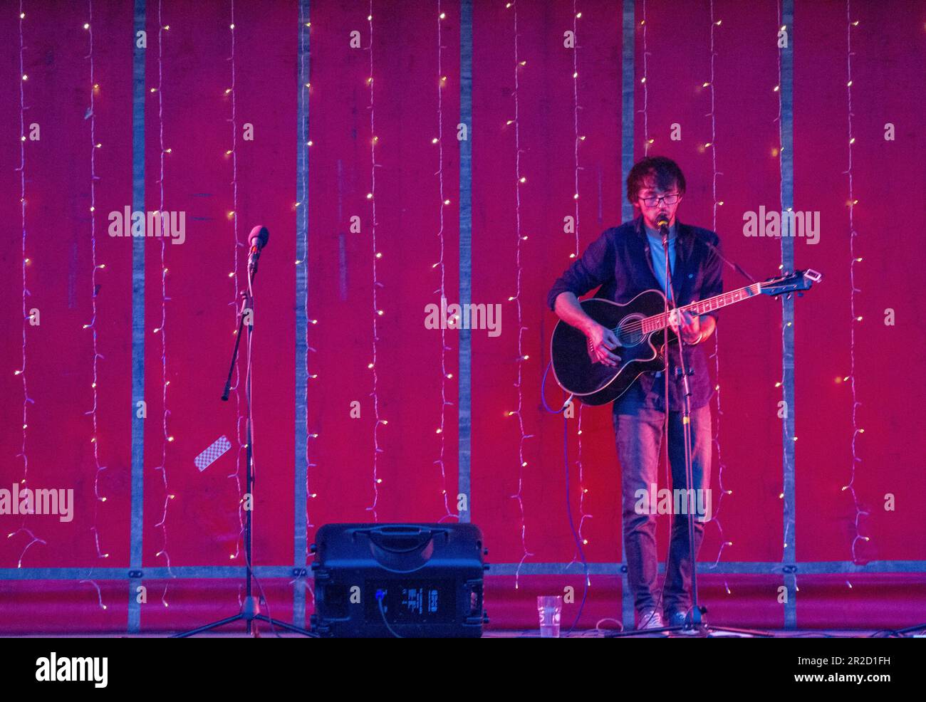 Solo artist Jack Songer performing at the the 2016 Stradisphere music ...