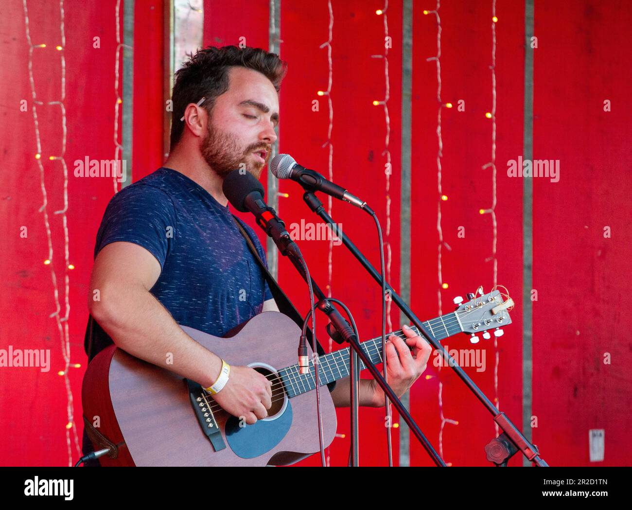 Solo artist Tyger performing at the 2016 Stradisphere music festival in ...