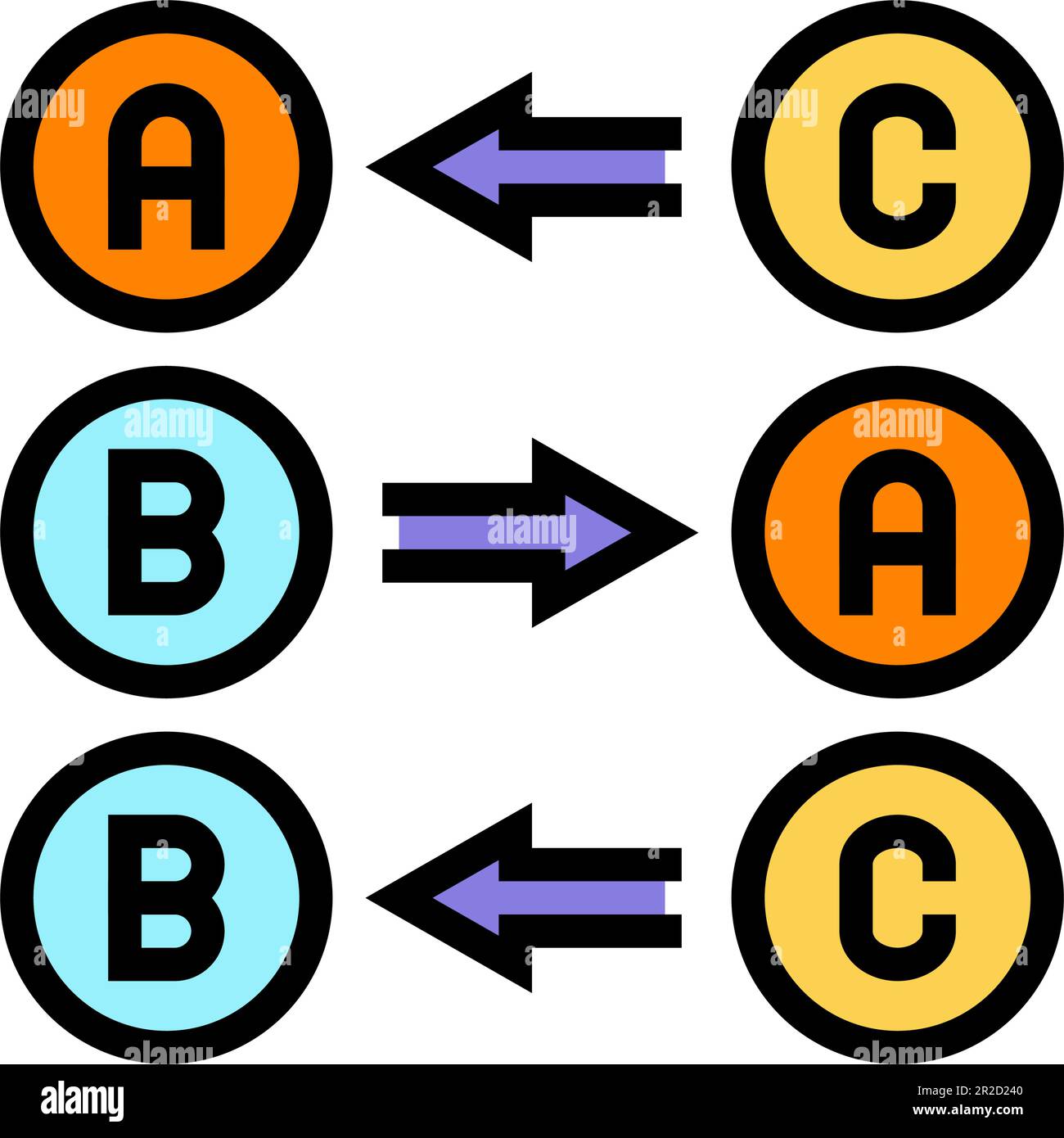 logic math science education color icon vector illustration Stock ...