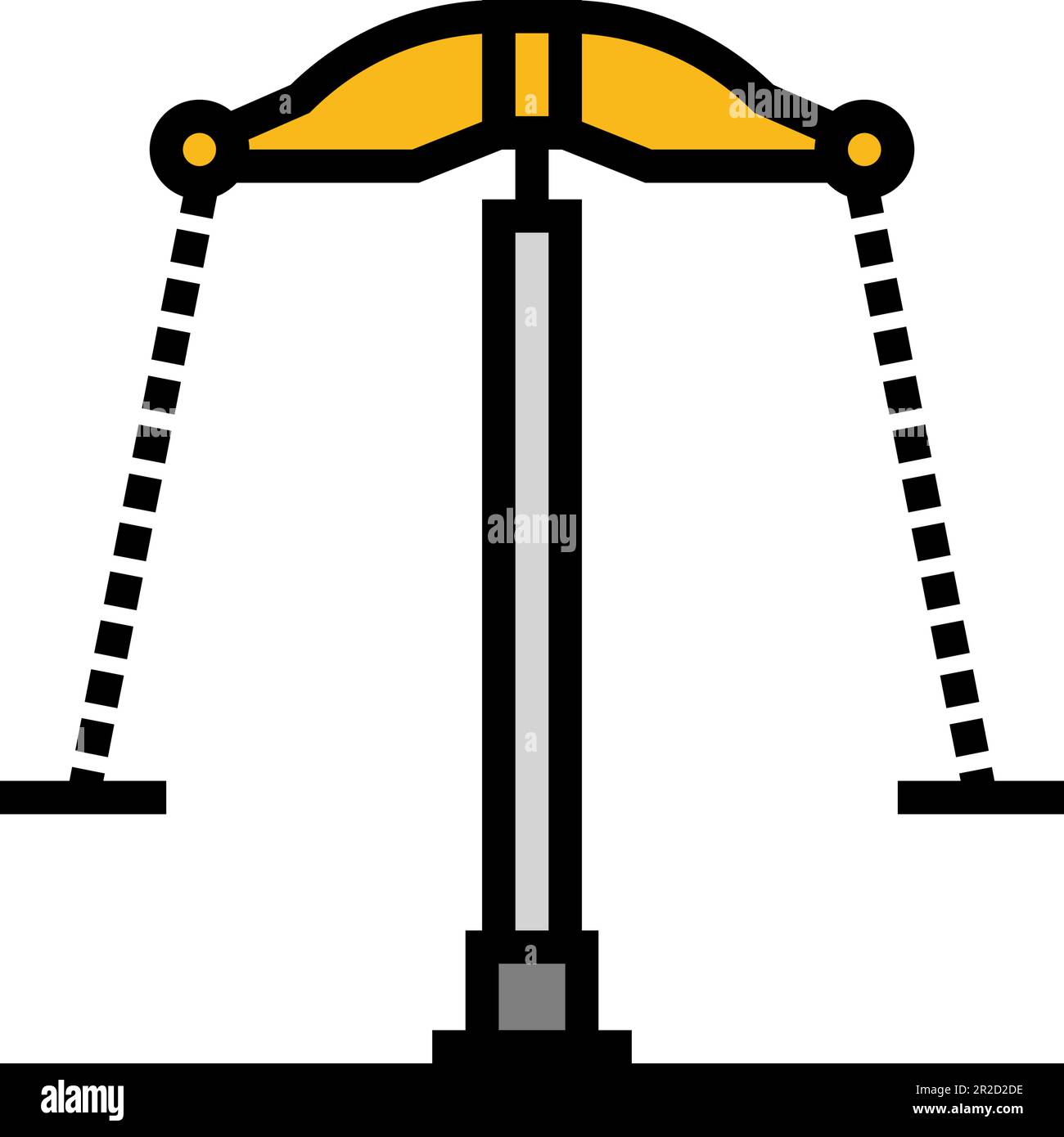 giant stride park outdoor kid play color icon vector illustration Stock ...