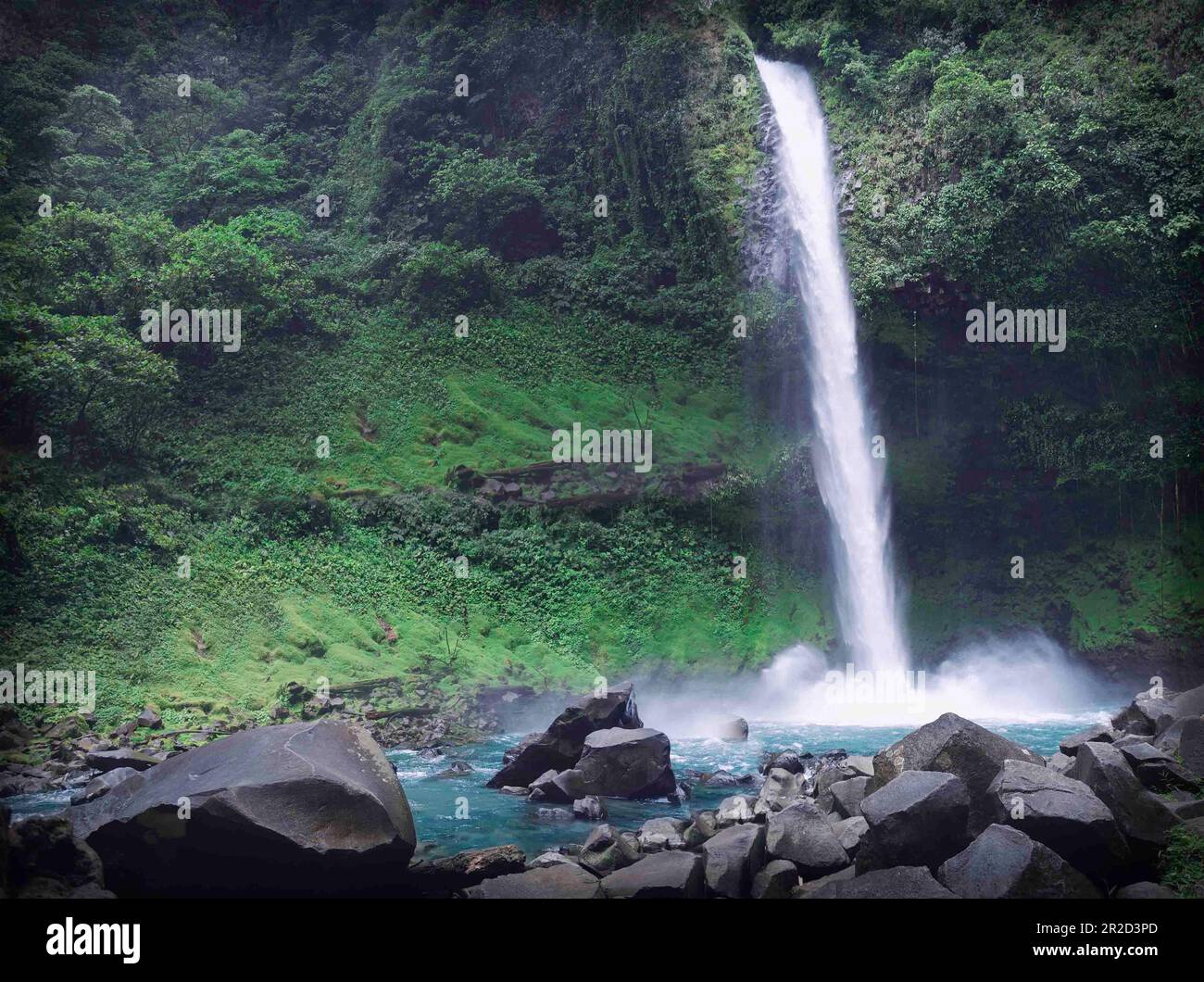 Blue lagoon with waterfall hi-res stock photography and images - Alamy