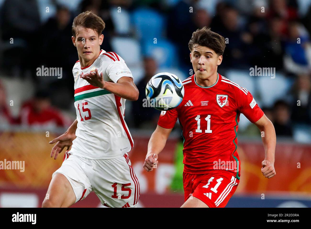 Budapest, Hungary, 17 May 2023. Joseph Hatch of Wales competes against ...
