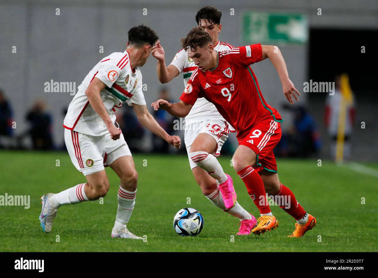 Budapest, Hungary, 17 May 2023. Iwan Morgan of Wales in action during ...