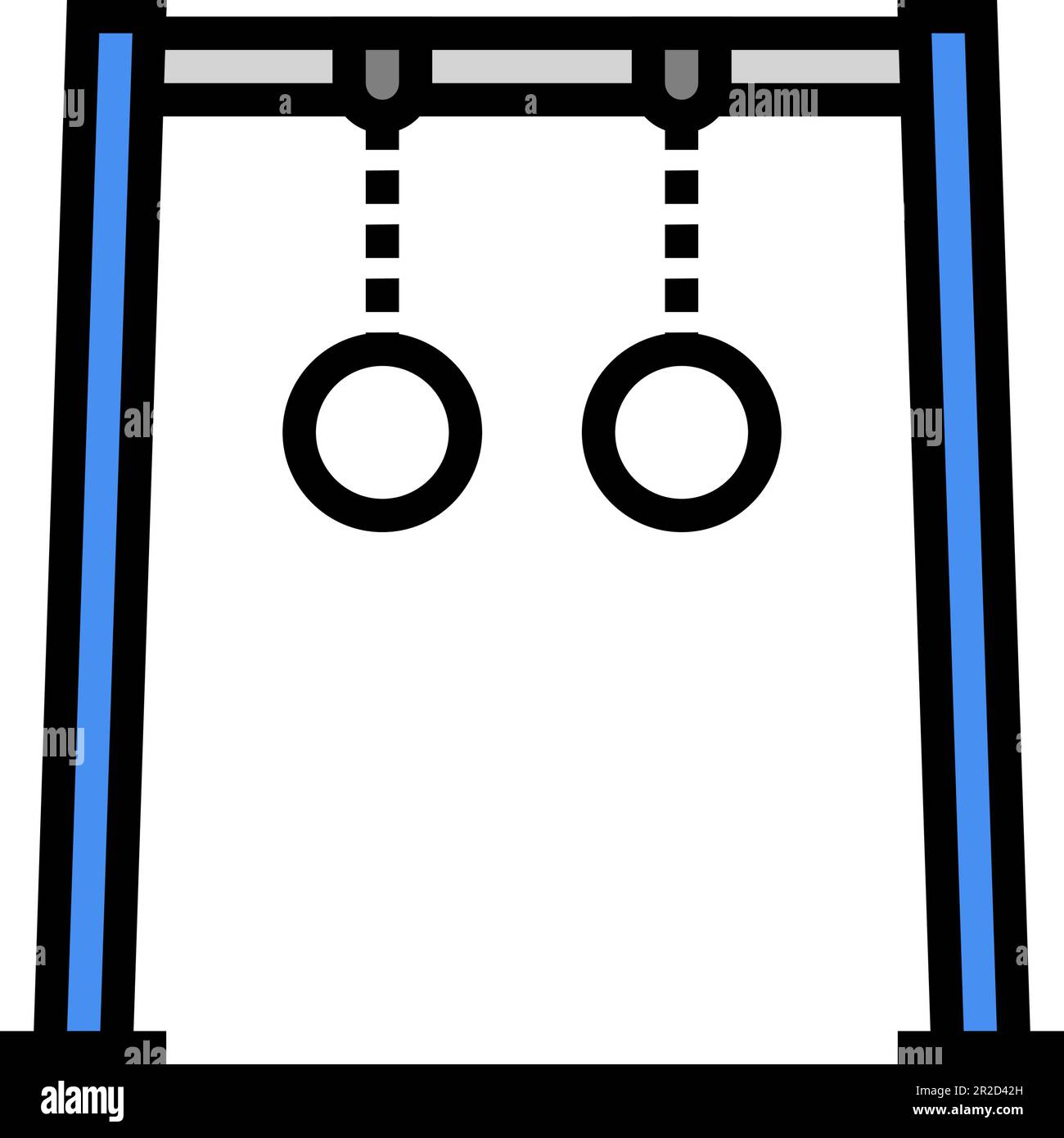 still rings park kid play color icon vector illustration Stock Vector ...