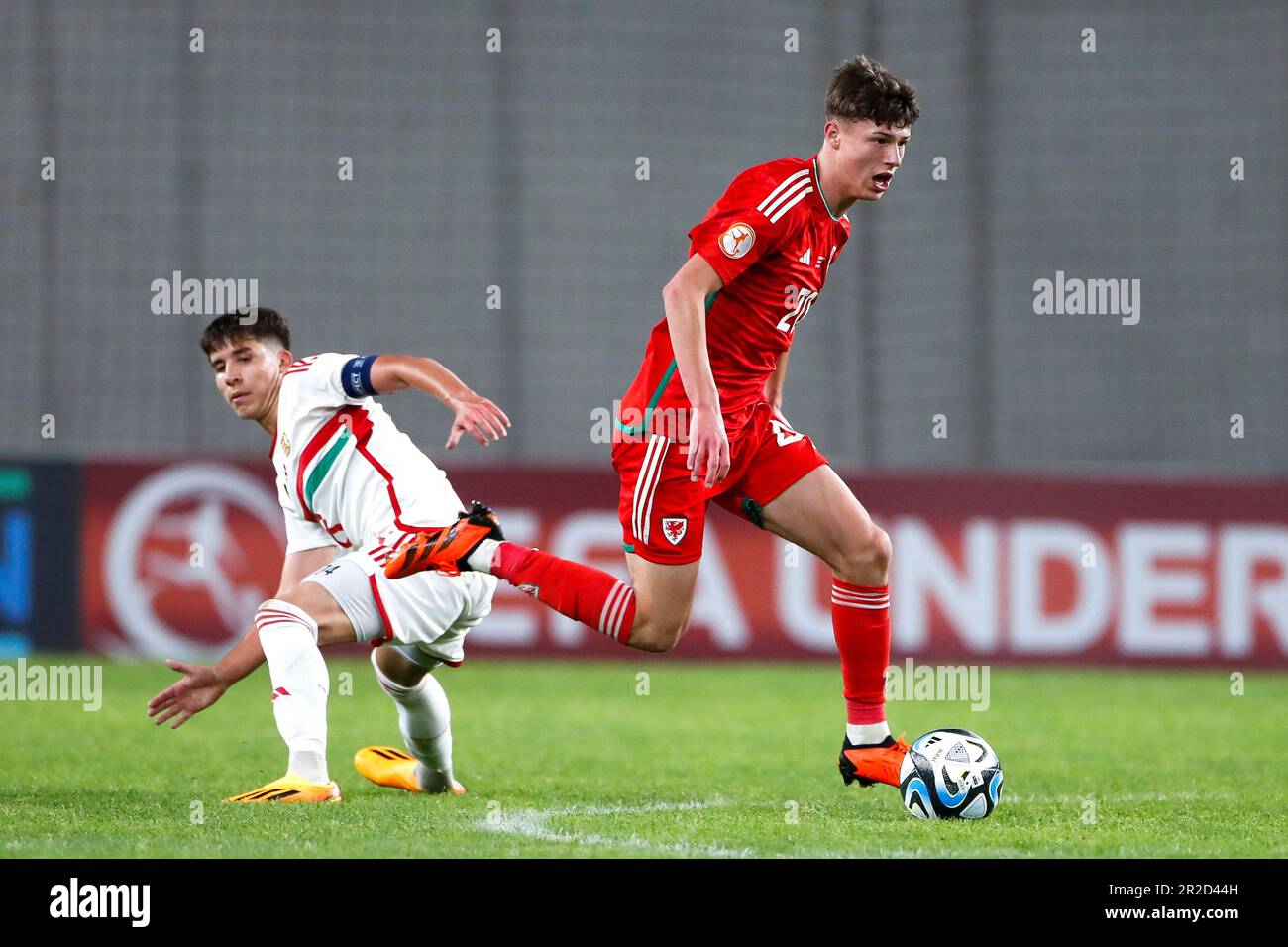 Budapest, Hungary, 17 May 2023. Troy Perret of Wales in action during ...