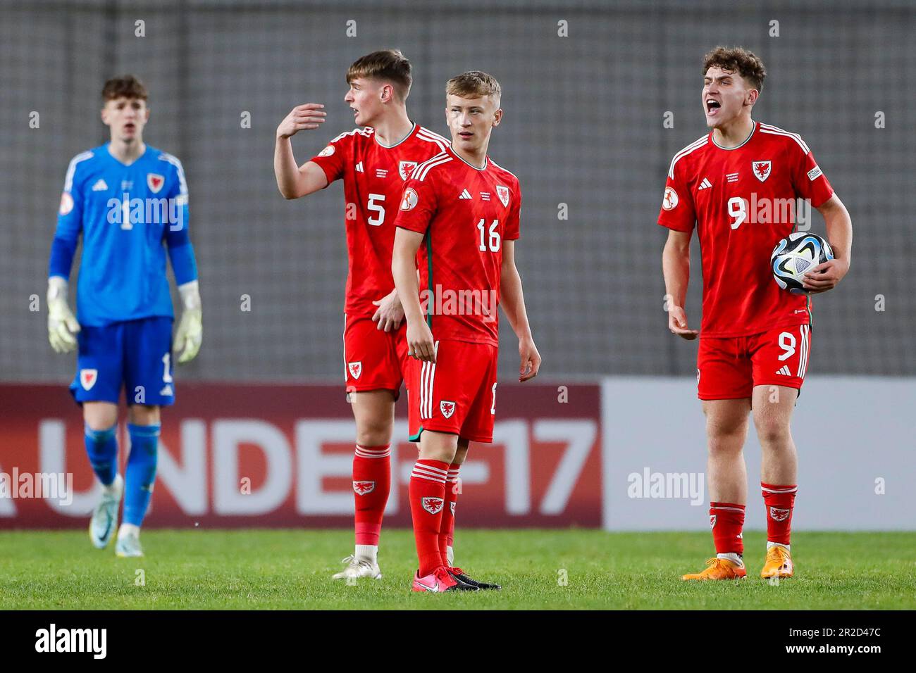 Budapest, Hungary, 17 May 2023. Jacob Cook of Wales, Iwan Morgan of ...