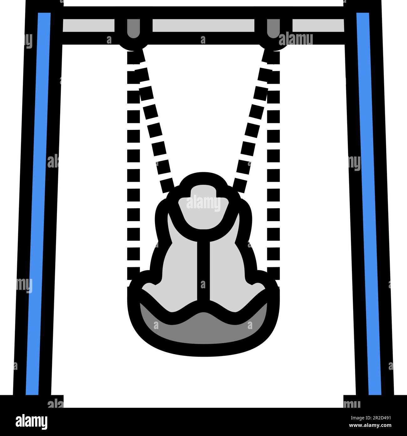 inclusive swing seat park kid play color icon vector illustration Stock ...
