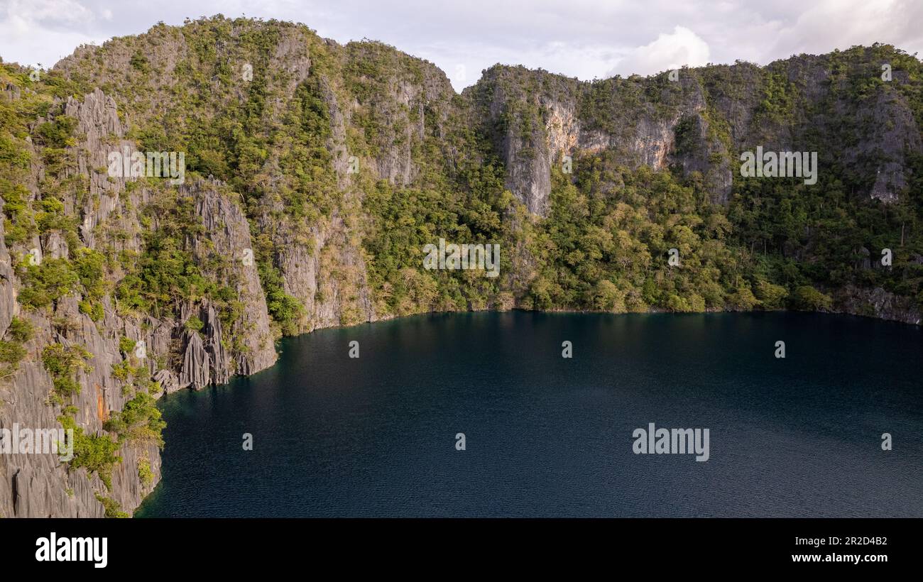 This photo captures the ethereal beauty of a Philippines lagoon. The ...
