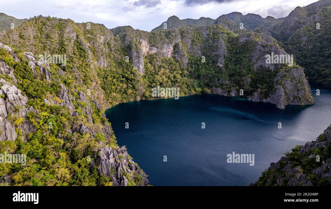 This photo captures the ethereal beauty of a Philippines lagoon. The ...