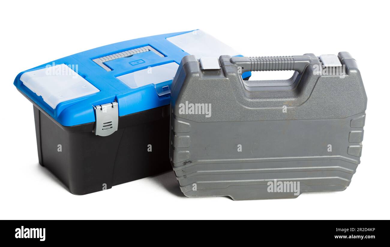 Toolkit box isolated on the white background Stock Photo - Alamy