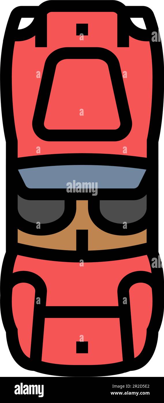 transport car top view color icon vector illustration Stock Vector ...