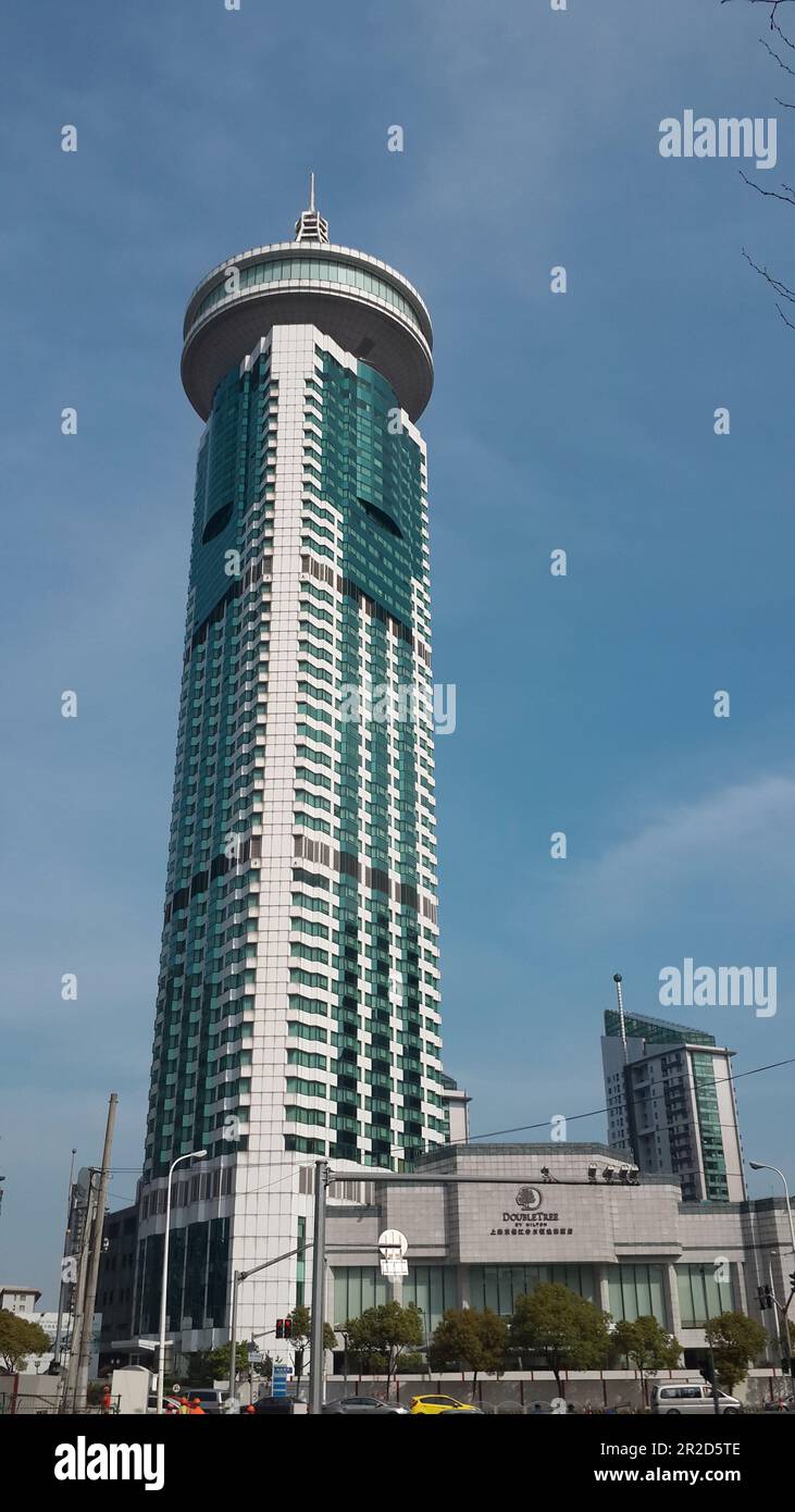Shanghai double tree hilton hotel, China Stock Photo - Alamy