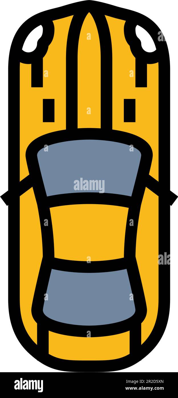 wheel car top view color icon vector illustration Stock Vector Image ...