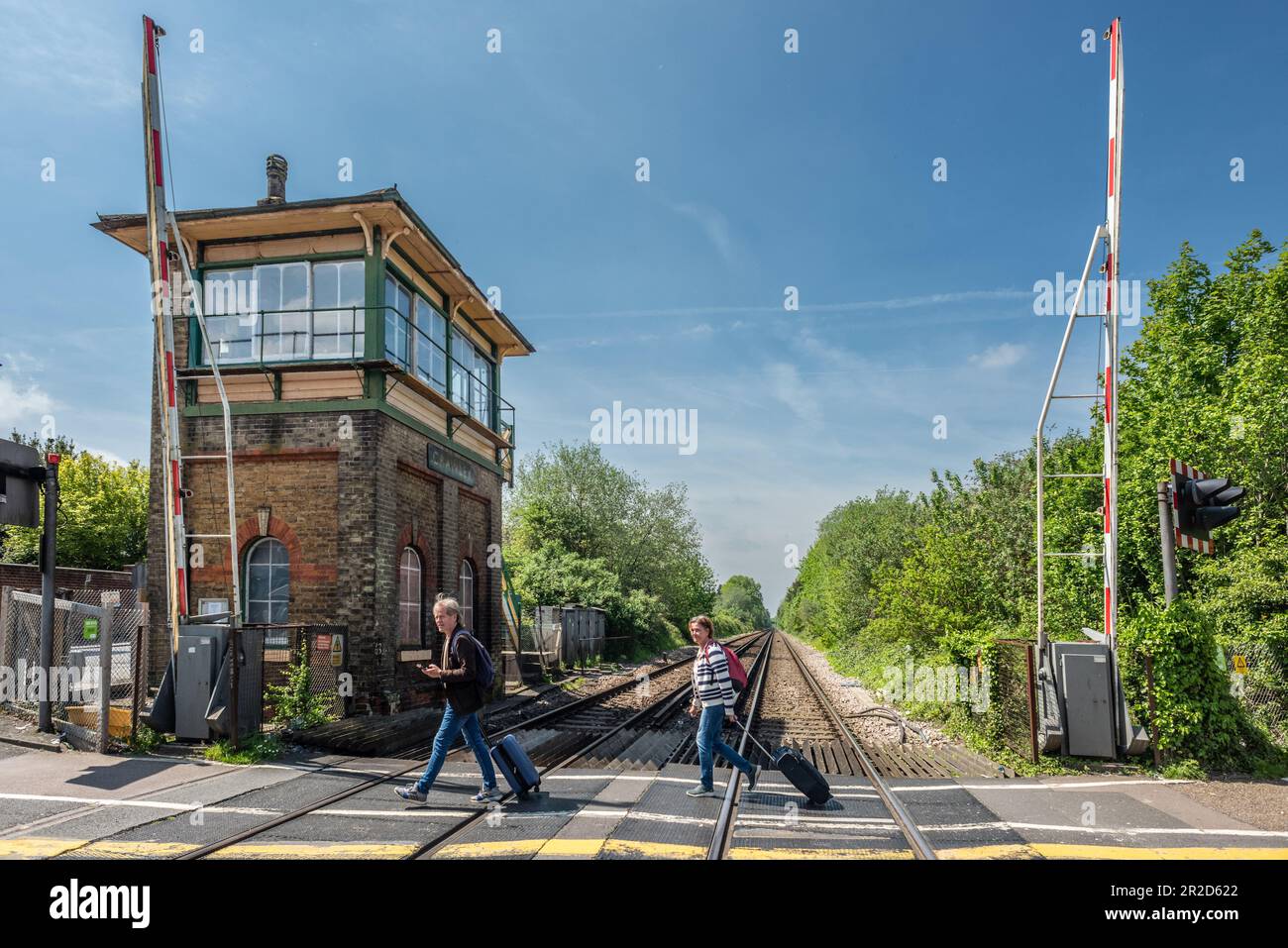 Old railway signal box hi-res stock photography and images - Alamy