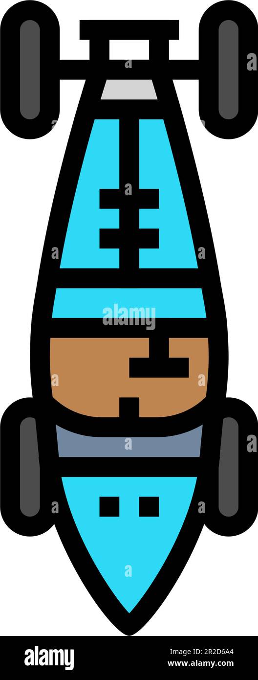 rally car top view color icon vector illustration Stock Vector Image ...