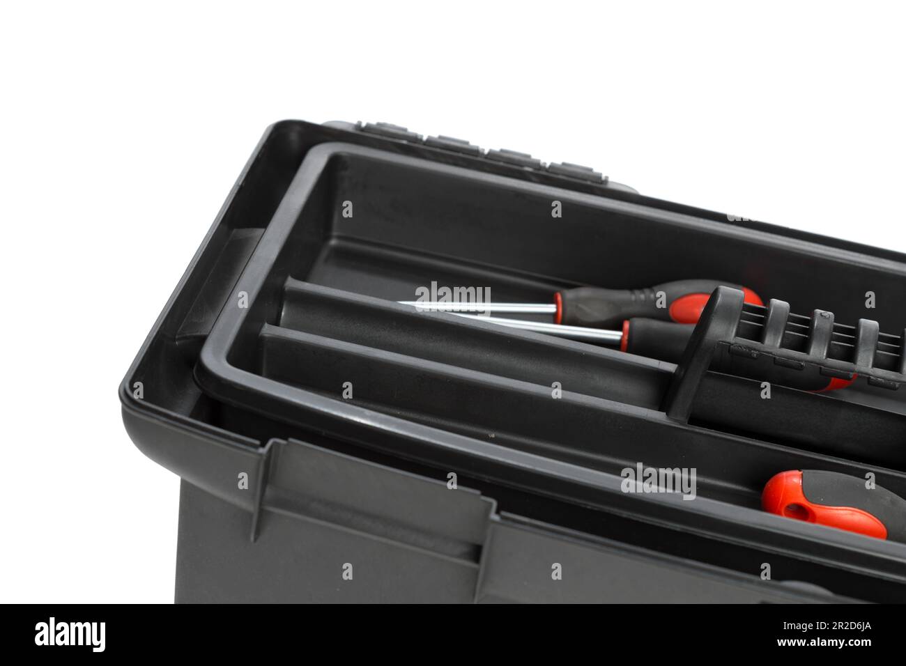 Toolkit box isolated on the white background Stock Photo - Alamy