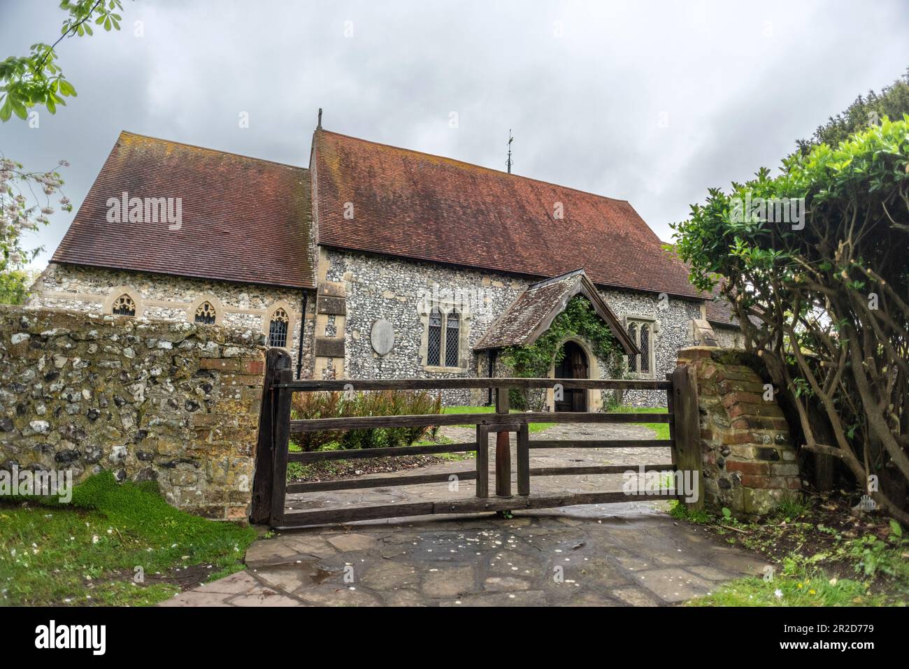 East Dean, May 12th 2023: Tapsel gate at St Simon and St Jude's church ...