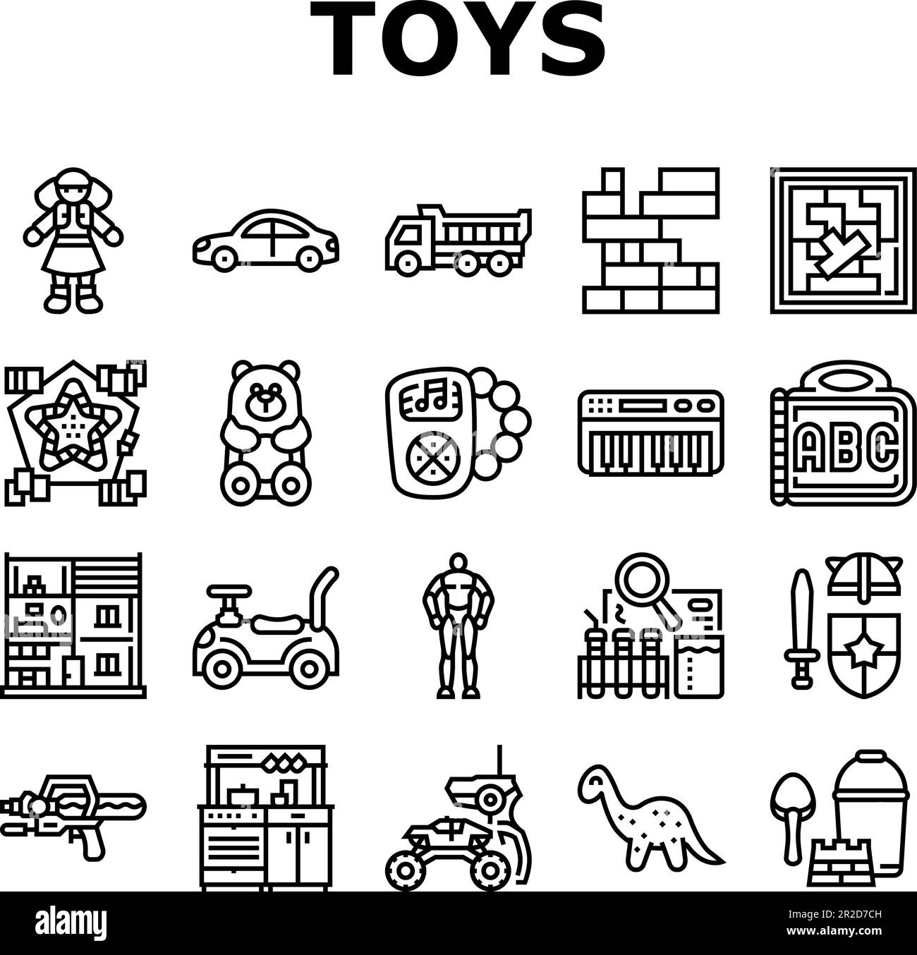 Kids play item Black and White Stock Photos & Images - Alamy