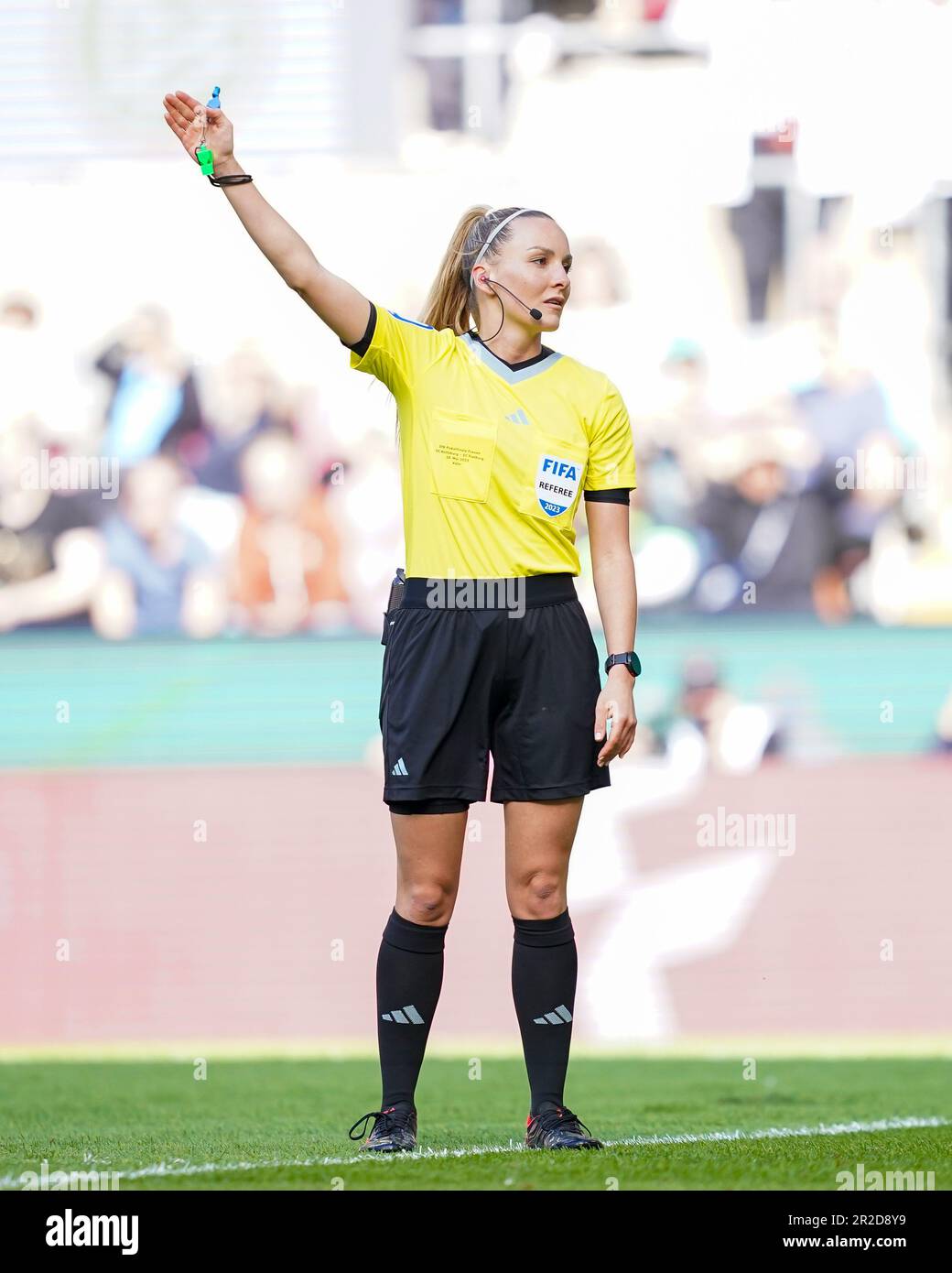 Cologne, Germany. 18th May, 2023. Referee Fabienne Michel during the ...