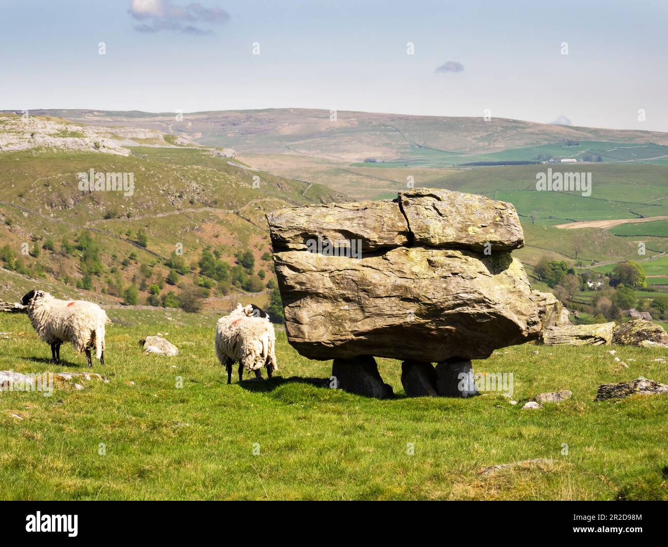 The famous Norber glacial erratics on the southern slopes of ...