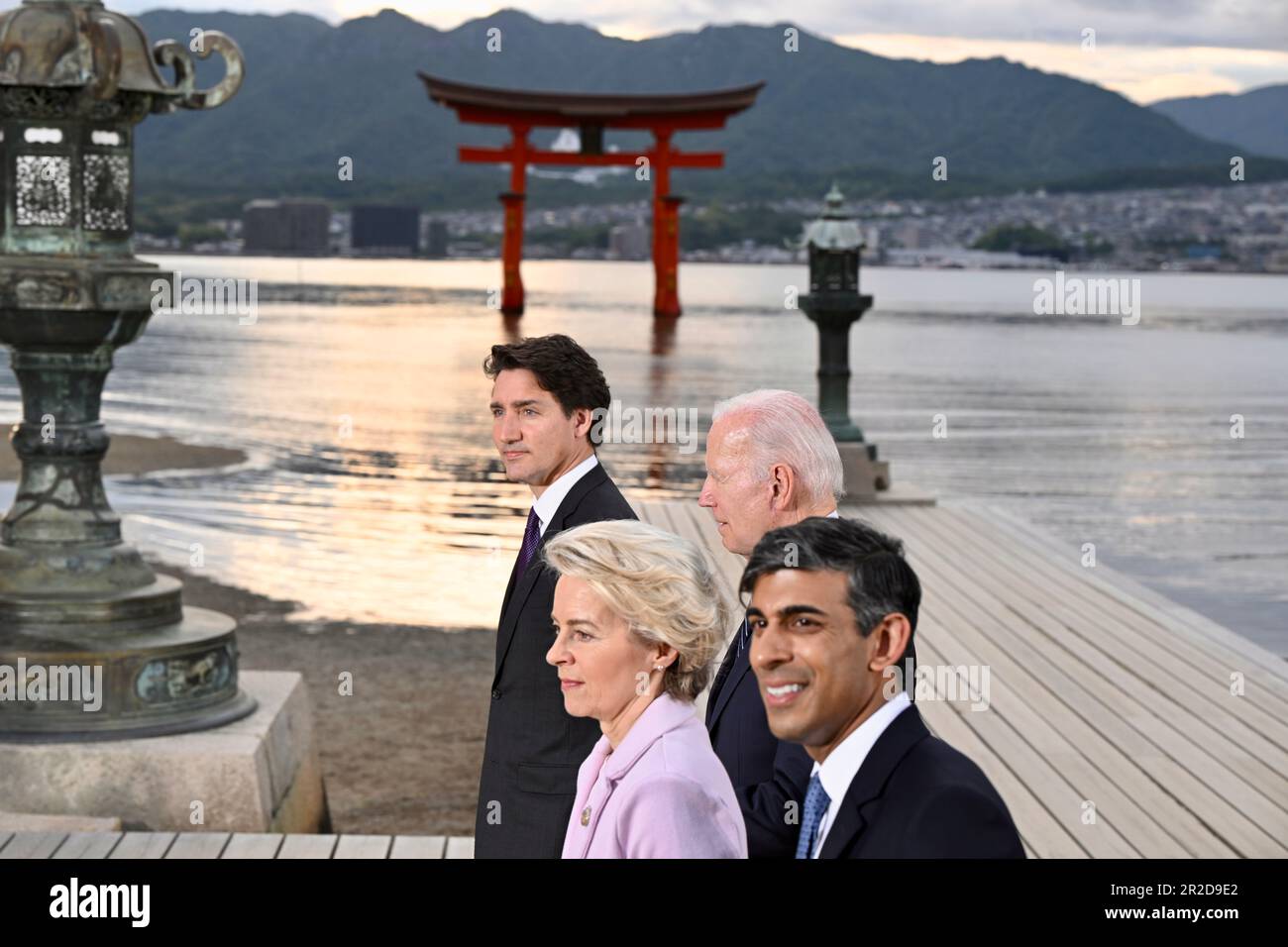 G7 leaders, from left, Canadian Prime Minister Justin Trudeau, European ...