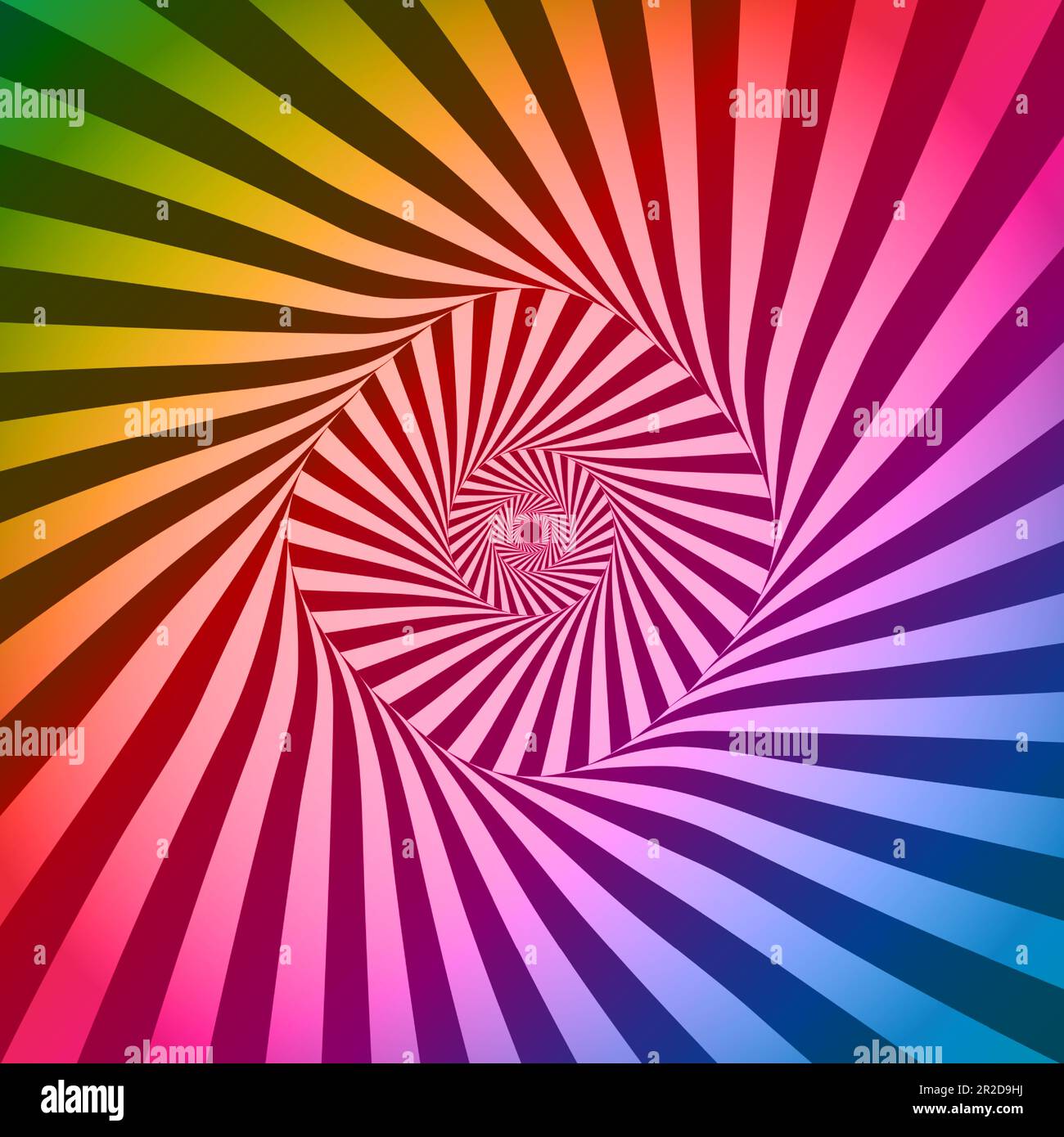 Abstract rainbow coloured optical illusion design Stock Vector Image ...