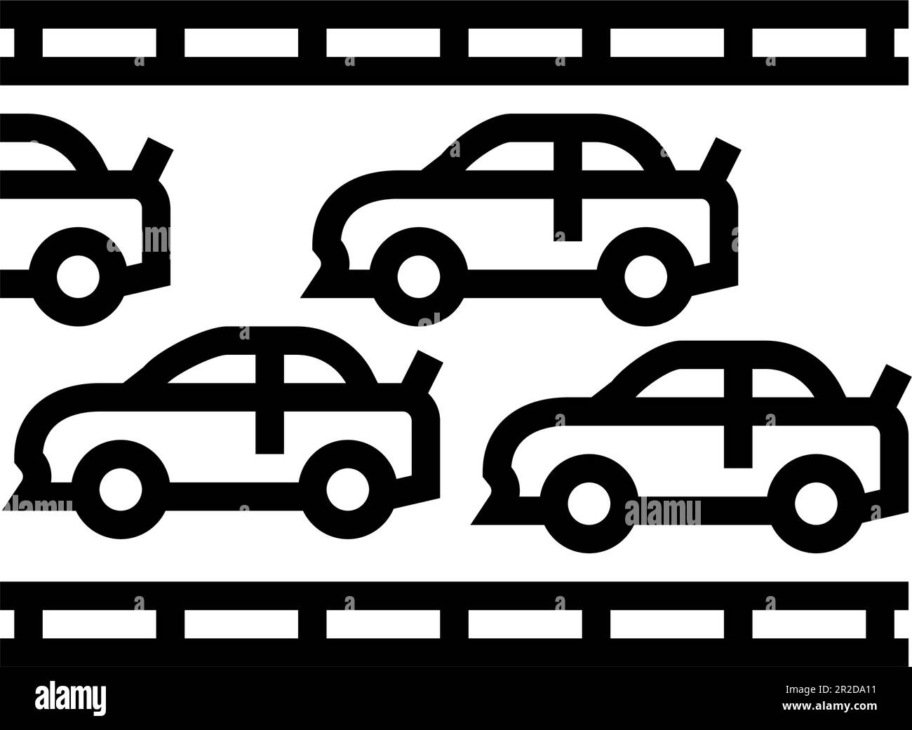 competition car race vehicle line icon vector illustration Stock Vector ...