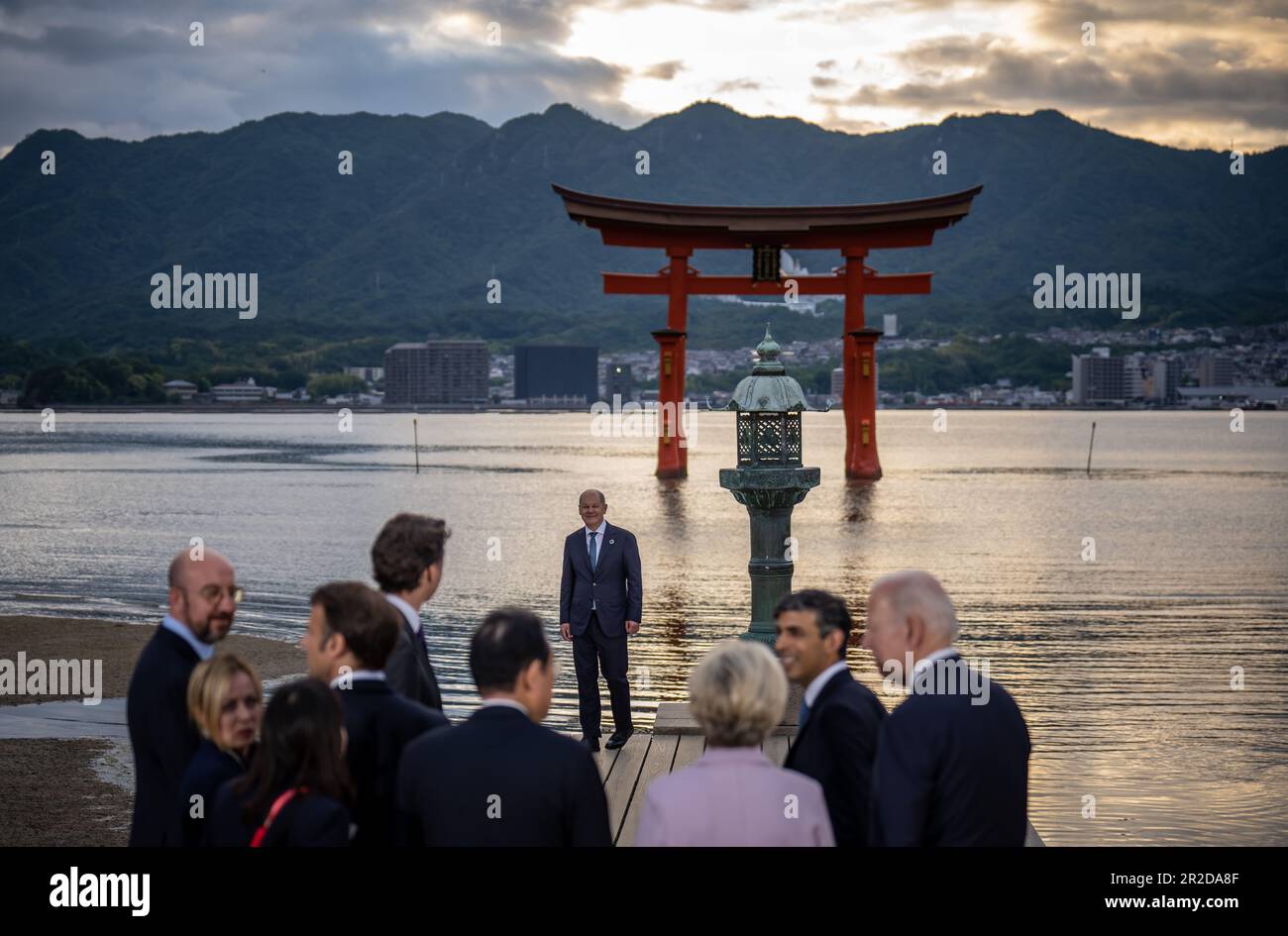 Hiroshima, Japan. 19th May, 2023. German Chancellor Olaf Scholz (SPD ...