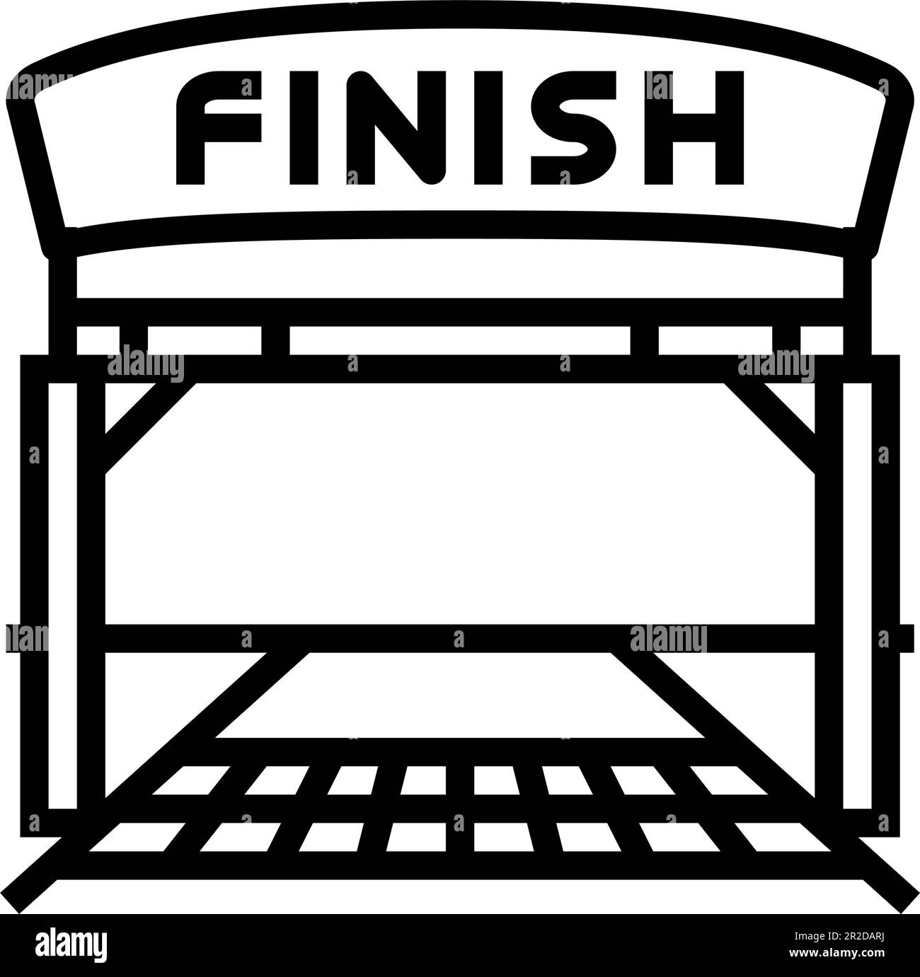 finish vehicle speed auto line icon vector illustration Stock Vector ...