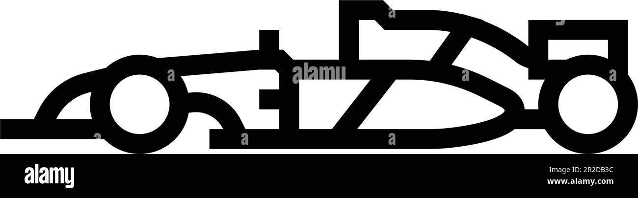 sport racing car vehicle auto line icon vector illustration Stock ...