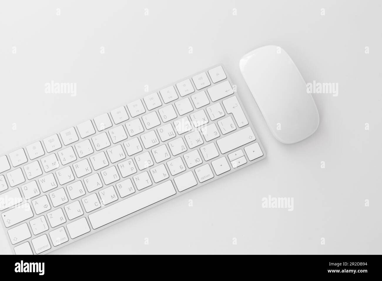 Office table with keyboard Stock Photo - Alamy