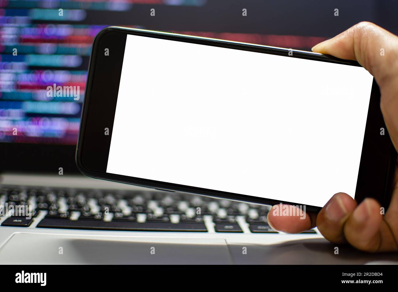 The developer wants to run an app on the smartphone device after coding ...