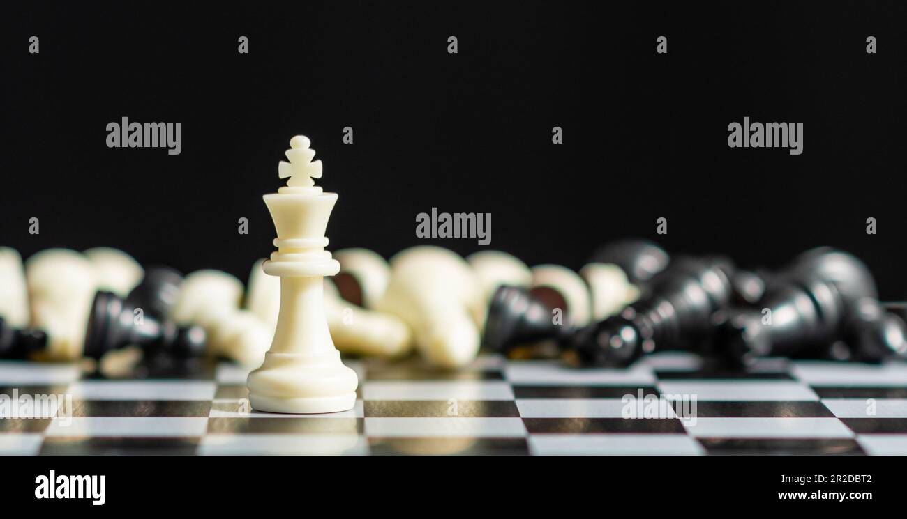 Only one left on board. Concept for big wins and successes alone. as a ...