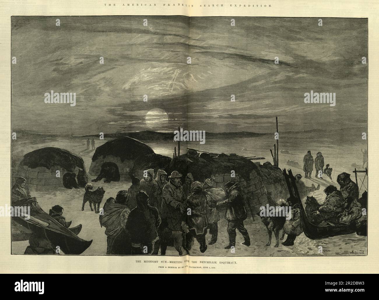 Vintage illustration, Frederick Schwatka's Search for Franklin's ...