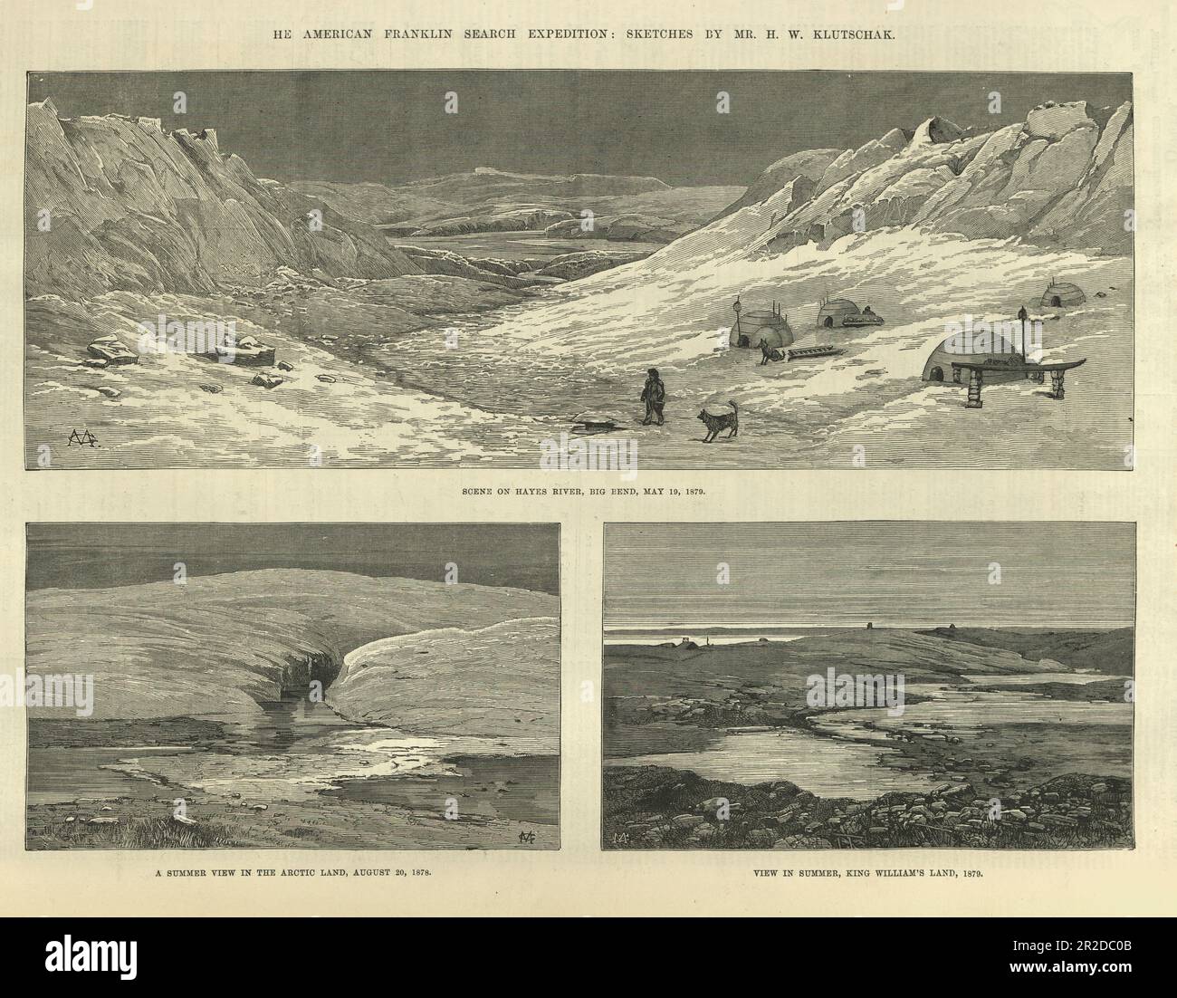 Vintage illustration, Frederick Schwatka's Search for Franklin's ...