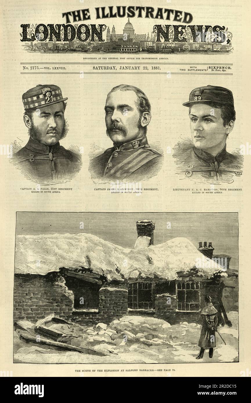 British soldiers killed in First Boer War, Explosion at Salford ...