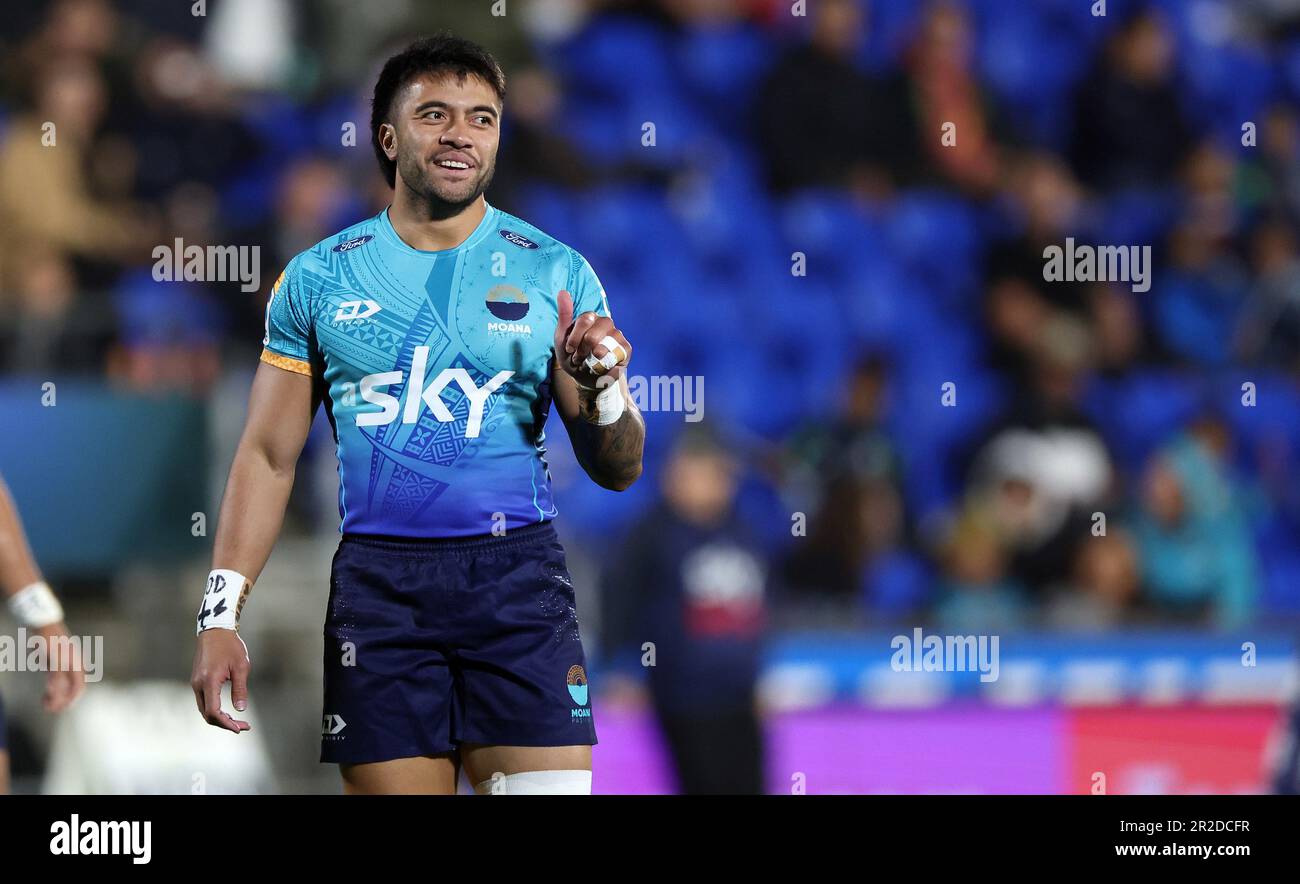 Jonathan Taumateine of Moana Pasifika during the Super Rugby Pacific ...