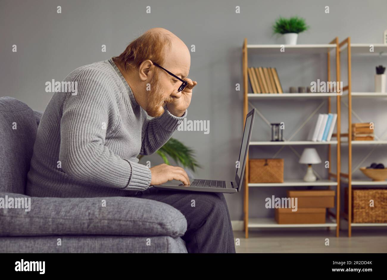 Businessman looking interest computer hi-res stock photography and ...